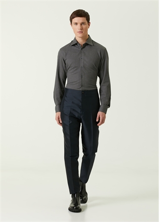 Pal Zileri Erkek Lacivert İpek Pantolon 48 IT