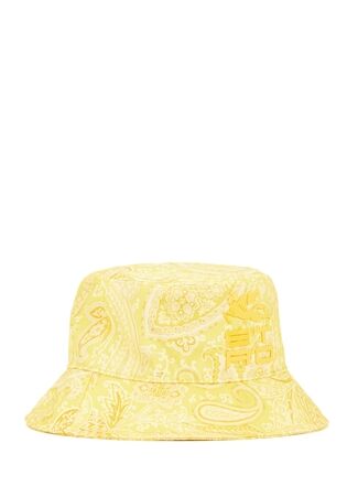 Etro Kadın Sarı Şal Desenli Bucket Şapka 57 EU