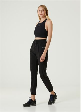 Academia Kadın Siyah Beli Büzgülü Pantolon XS