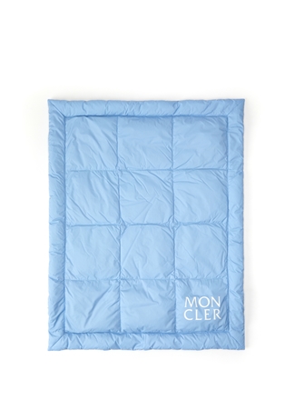 Moncler Erkek Bebek Mavi Kapitoneli Battaniyesi EU