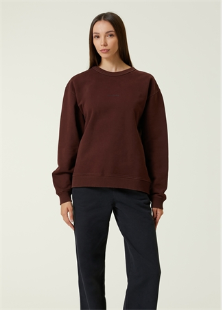 Acne Studios Kadın Kahverengi Bisiklet Yaka Sweatshirt S EU Acne Studios Kadın Kahverengi Bisiklet Yaka Sweatshirt S EU