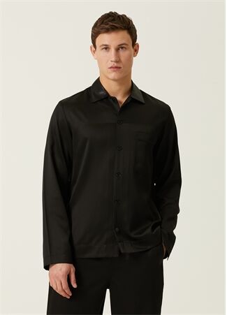 Cdlp Erkek Siyah İngiliz Yaka Pijama Üstü 48 IT Cdlp Erkek Siyah İngiliz Yaka Pijama Üstü 48 IT