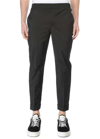 Neil Barrett Erkek Siyah Crop Pantolon 50 IT