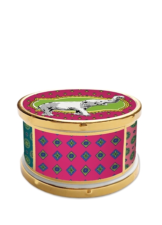 Baci Milano Tabiatın Gücü Desenli Dekoratif Porselen Kutu Çok Renkli