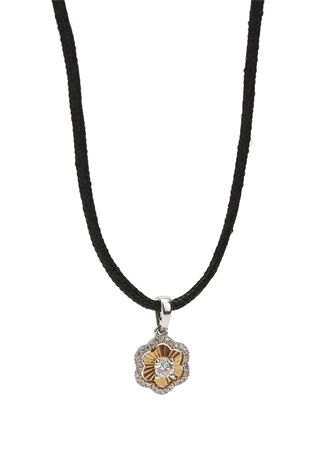 Collection-Divdiamond Kadın Pırlantalı Altın Rengi Kolye EU