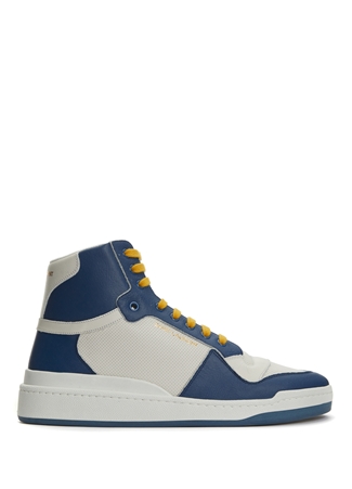 Erkek Beyaz Lacivert Logolu Deri Sneaker Mavi 4 Eu Erkek Beyaz Lacivert Logolu Deri Sneaker Mavi 4 Eu