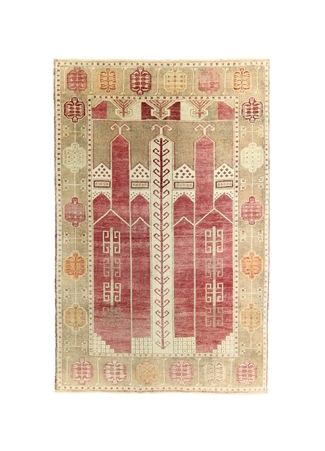 Soho Antiq Alaia El Dokuma 146x213 cm Vintage Yün Halı Çok Renkli