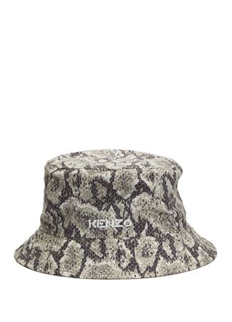 Kenzo Kadın Bej Desenli Çift Taraflı Şapka Yeşil M Eu Kenzo Kadın Bej Desenli Çift Taraflı Şapka Yeşil M Eu