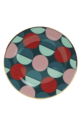 La Doublej Colorblocked Desenli 2li Porselen Tabak Seti Çok Renkli La Doublej Colorblocked Desenli 2li Porselen Tabak Seti Çok Renkli