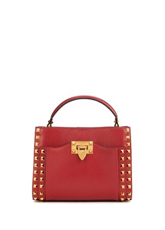 Valentino Garavani Kadın Kırmızı Deri Omuz Çantası EU