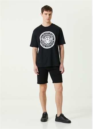 Balmain Erkek Siyah Logolu Bermuda S EU Balmain Erkek Siyah Logolu Bermuda S EU
