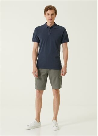 Hemington Erkek Haki Chino Kargo Şort 30 Eu