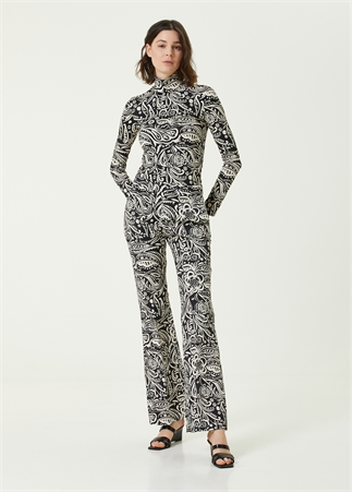 La Doublej Kadın Saturday Night Siyah Desenli Bol Paça Pantolon L EU La Doublej Kadın Saturday Night Siyah Desenli Bol Paça Pantolon L EU