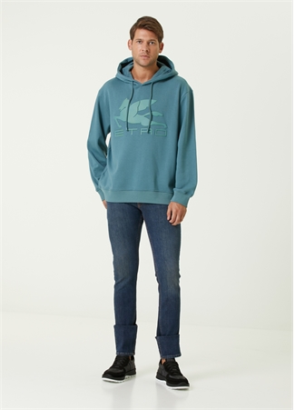 Etro Erkek Mavi Kontrast Dikişli Jean Pantolon 36 US