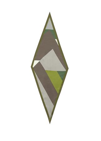 Pal Zileri Erkek Yeşil Gri Geometrik Desenli İpek Atkı EU