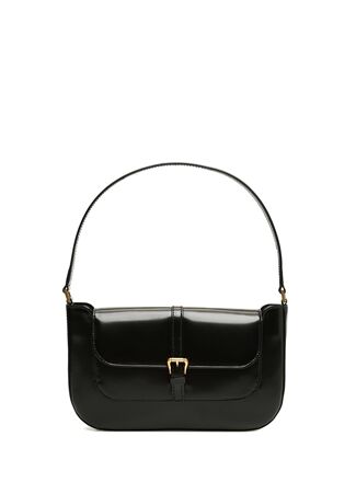 By Far Kadın Siyah Deri Omuz Çantası EU
