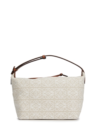 Loewe Kadın Bej Logo Jakarlı Çanta EU Loewe Kadın Bej Logo Jakarlı Çanta EU