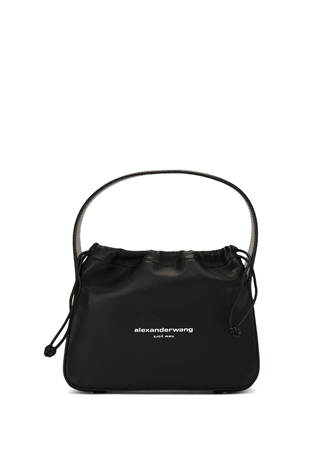 Alexander Wang Kadın Siyah Logo Detaylı Deri Çanta Eu Alexander Wang Kadın Siyah Logo Detaylı Deri Çanta Eu