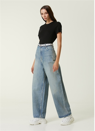 Balenciaga Kadın Mavi Logo Detaylı Jean Pantolon XS EU Balenciaga Kadın Mavi Logo Detaylı Jean Pantolon XS EU