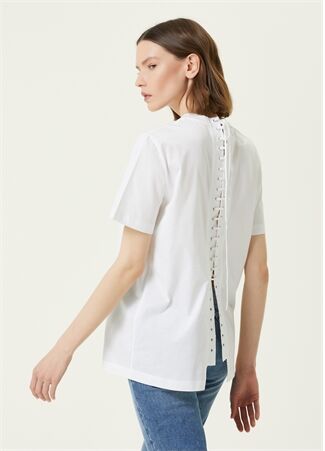 Prada Kadın Tshirt Beyaz M Eu