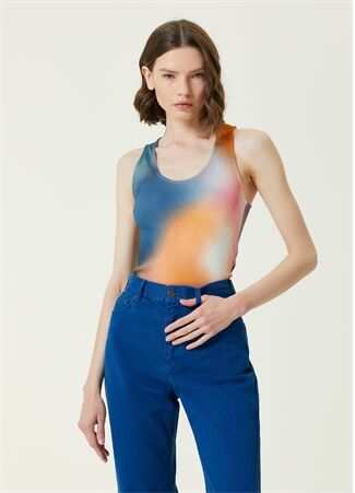 Loewe Kadın U Yaka Batik Desenli Kolsuz Bluz S Eu Loewe Kadın U Yaka Batik Desenli Kolsuz Bluz S Eu