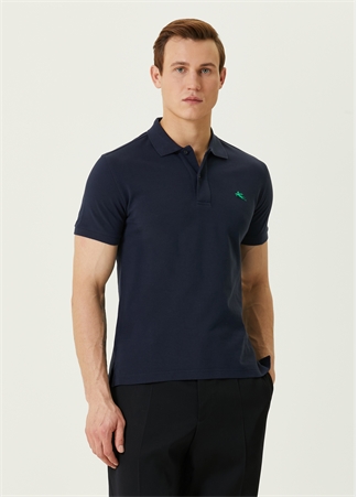 Etro Erkek Lacivert Polo Yaka Logolu T-shirt Mavi S Eu Etro Erkek Lacivert Polo Yaka Logolu T-shirt Mavi S Eu