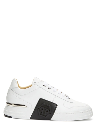 Philipp Plein Erkek Beyaz Logo Detaylı Deri Sneaker 4 Eu Philipp Plein Erkek Beyaz Logo Detaylı Deri Sneaker 4 Eu