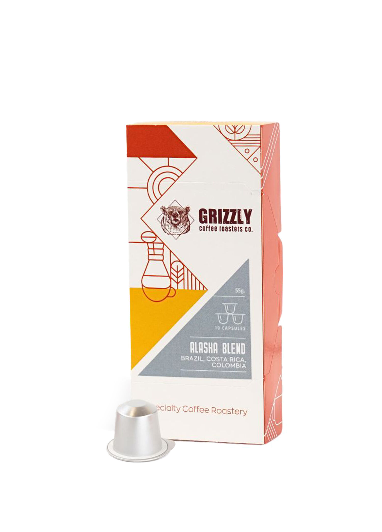 Grizzly - Alaska Blend 10 Capsule Coffee
