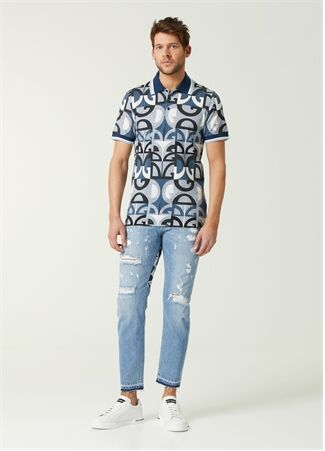 Dolce&Gabbana Erkek Majolica Mavi Yıpratma Detaylı Jean Pantolon 48 IT Dolce&Gabbana Erkek Majolica Mavi Yıpratma Detaylı Jean Pantolon 48 IT