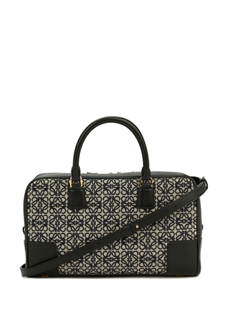 Loewe Kadın Amazona Lacivert Logo Desenli Omuz Çantası Siyah EU Loewe Kadın Amazona Lacivert Logo Desenli Omuz Çantası Siyah EU
