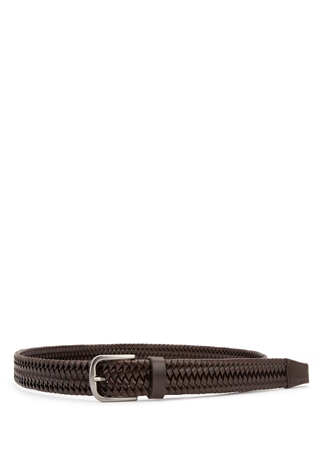 Beymen Collection Erkek Kahverengi Örgü Dokulu Kemer 90 IT Beymen Collection Erkek Kahverengi Örgü Dokulu Kemer 90 IT