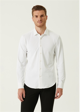 Network Erkek Slim Fit Beyaz Gömlek 42 EU Network Erkek Slim Fit Beyaz Gömlek 42 EU