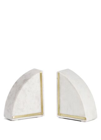 Andrea House Beyaz 2li Mermer Obje