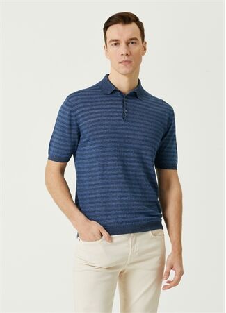 Maurizio Baldassari Erkek POLO YAKA Mavi S EU