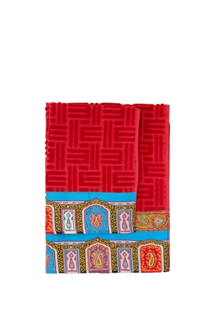 Etro Home Kırmızı 2li Karışık Desenli Havlu Seti Etro Home Kırmızı 2li Karışık Desenli Havlu Seti