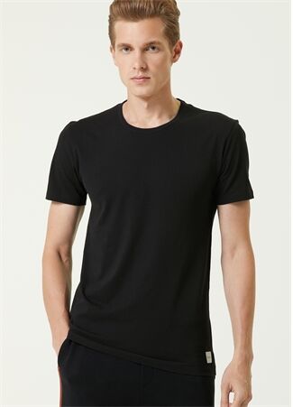 Paul Smith Erkek Siyah Logo Detaylı T-shirt M EU