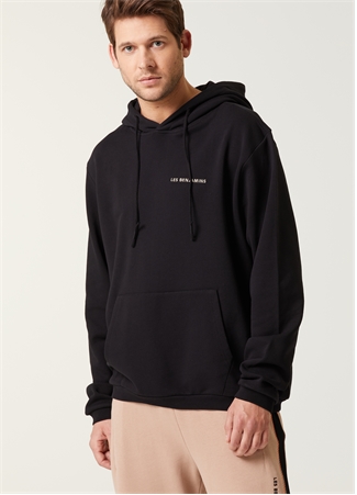 Les Benjamins Erkek Siyah Kapüşonlu Sweatshirt M EU Les Benjamins Erkek Siyah Kapüşonlu Sweatshirt M EU