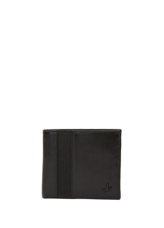 Beymen Club Erkek Siyah İki Dokulu Deri Cüzdan EU