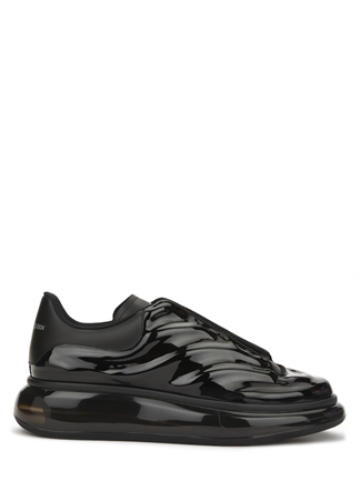 Alexander McQueen Erkek Siyah Parlak Dokulu Logolu Sneaker Gri 39 EU Alexander McQueen Erkek Siyah Parlak Dokulu Logolu Sneaker Gri 39 EU