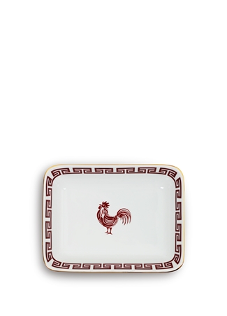 Some Home İstanbul Lucky Rooster Collection Red 19 Cm Servis Tabak Bordo Some Home İstanbul Lucky Rooster Collection Red 19 Cm Servis Tabak Bordo