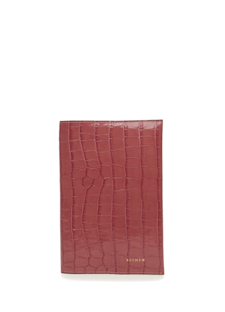 Beymen Pembe Krokodil Dokulu Deri Defter Kabı Beymen Pembe Krokodil Dokulu Deri Defter Kabı