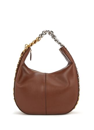 Stella McCartney Kadın Kahverengi Zincir Detaylı El Çantası EU