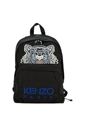 Kenzo Kadın Siyah Kaplan Nakışlı Sırt Çantası EU
