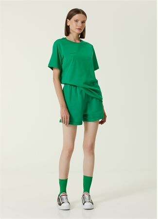 Academia Kadın Yeşil Logolu Şort XS