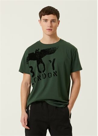 Boy London Erkek Yeşil Logolu T-shirt S EU