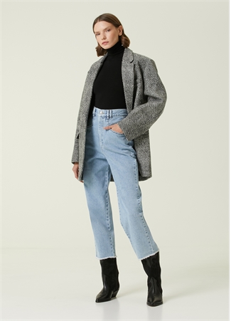 Isabel Marant Kadın Dilali Mavi Crop Flare Jean Pantolon 36 FR Isabel Marant Kadın Dilali Mavi Crop Flare Jean Pantolon 36 FR