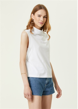 Network Kadın Beyaz Dik Yaka T-shirt Xs Eu Network Kadın Beyaz Dik Yaka T-shirt Xs Eu