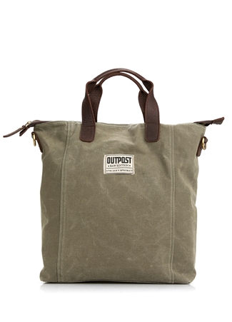 Outpost Erkek Raw Medium Haki Alışveriş Çantası EU Outpost Erkek Raw Medium Haki Alışveriş Çantası EU
