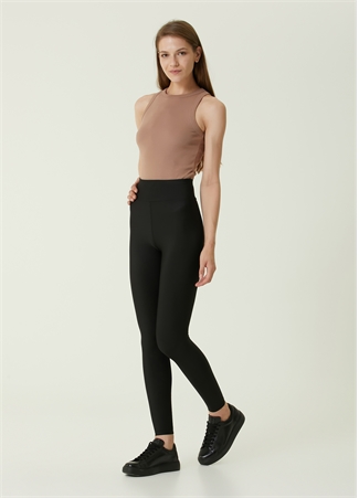 Beymen Club Kadın Siyah Yüksek Bel Spor Tayt S