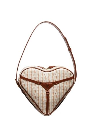 Manc Kadın Regina George Vegan Deri Omuz Çantası Bej Eu